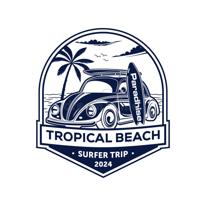 Surfing Logo. Summer Surfing Illustration Design Vector Stock Vector ...