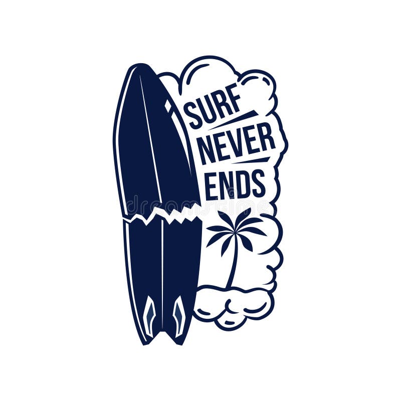 Surfing Logo. Summer Surfing Illustration Design Vector Stock Vector ...