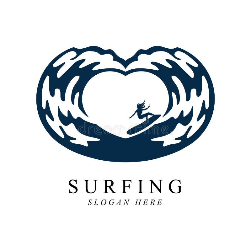 Surfing Logo Vector Template Design Stock Illustration - Illustration ...