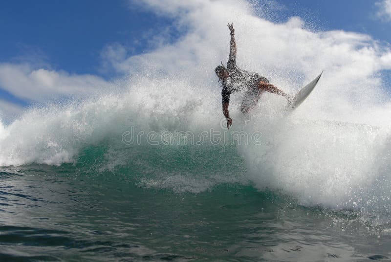Surfing off the lip stock image. Image of sports, turn - 2591645