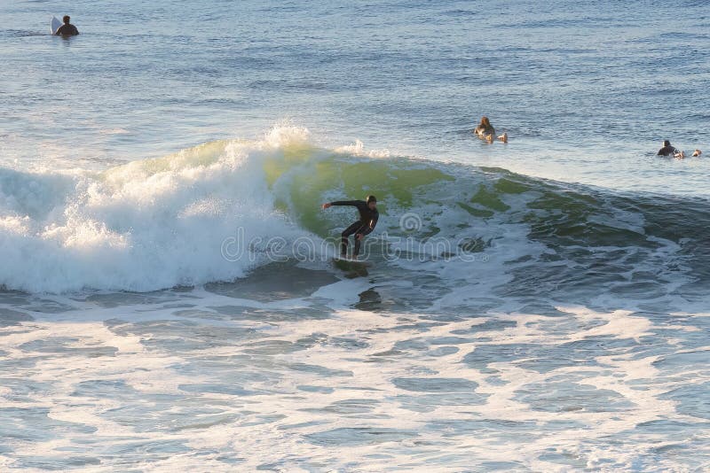 Surfing in Pichilemu, Chile Editorial Stock Image - Image of area ...