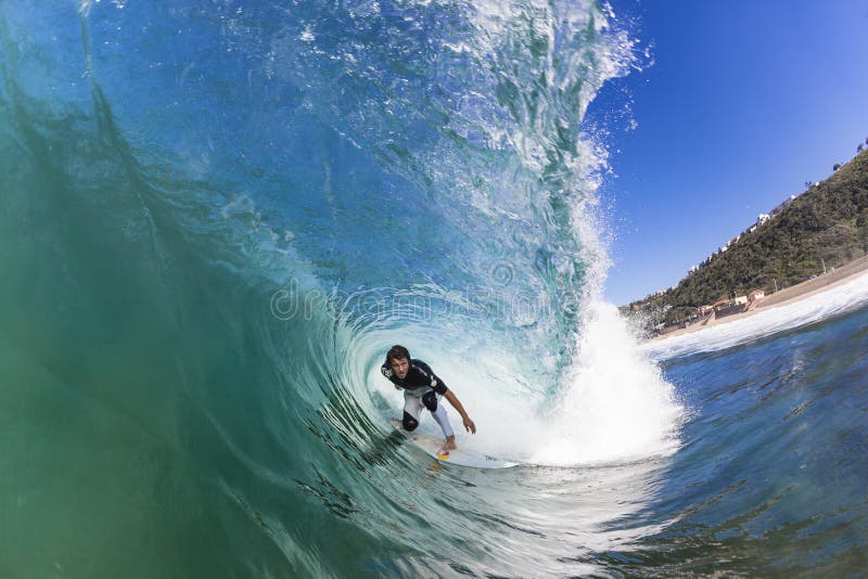 Hollow Wave Surf Riders View Stock Photo - Image of water, view: 26924954