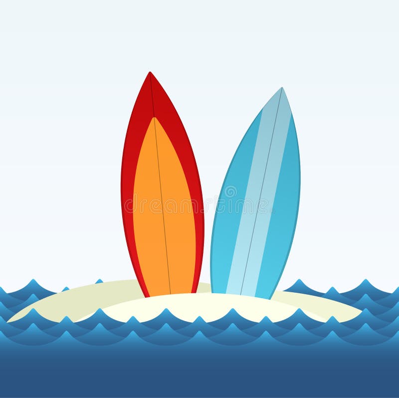 Surfing stock vector. Illustration of sport, holiday - 34873898