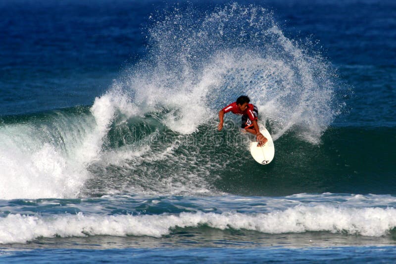 Championship Surfing Competition in Hawaii Editorial Stock Photo ...
