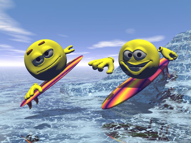 Surfing stock illustration. Illustration of faces, wave - 43799043