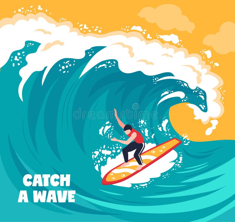 Surfing Water Wave Background Stock Vector - Illustration of abstract ...