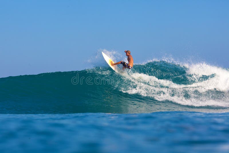 Surfer Mike Akima Surfing Near Waikiki, Hawaii Editorial Stock Photo ...