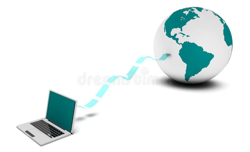 Surfing the Web stock illustration. Illustration of browsing - 13721987