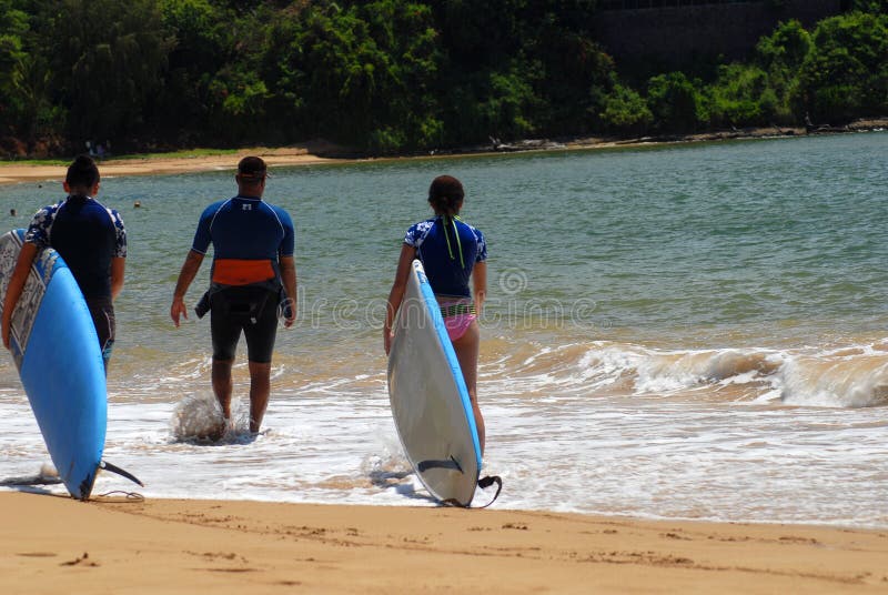 SurfingClass stock photo. Image of beach, summer, teach - 1220794