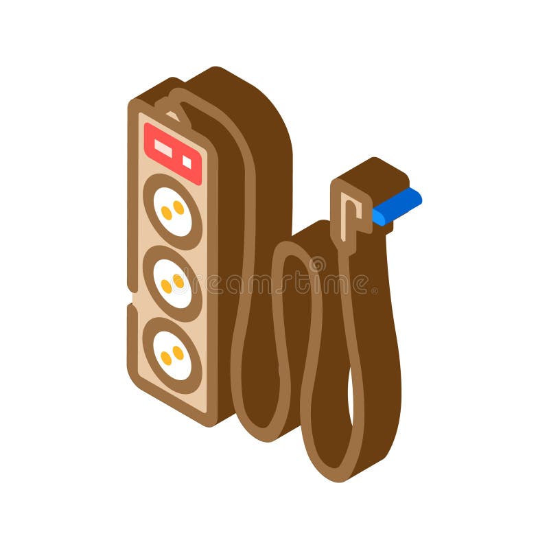 Surge Protector Electrical Engineer Isometric Icon Vector Illustration ...