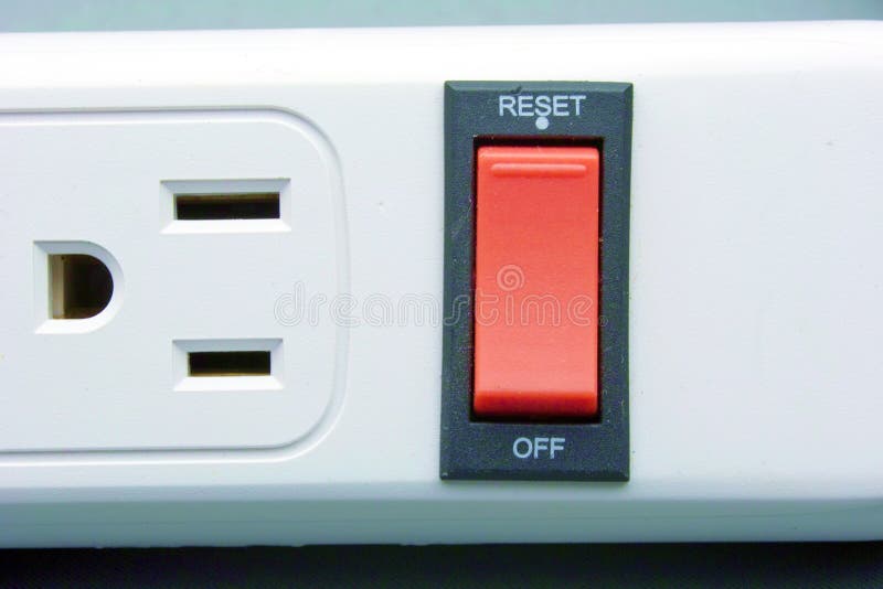 Surge Protector Switch stock image. Image of macro, source - 31051227