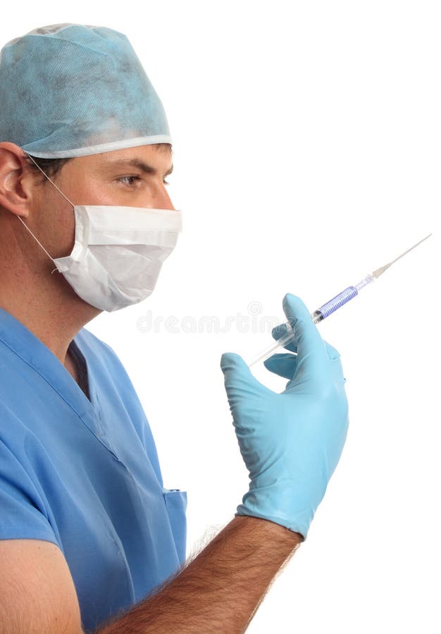 Doctor needle injection stock image. Image of injection - 5791139
