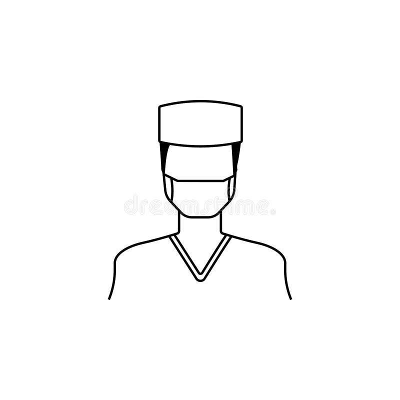 Surgeon Icon. Avatar Element of Professions for Mobile Concept and Web ...