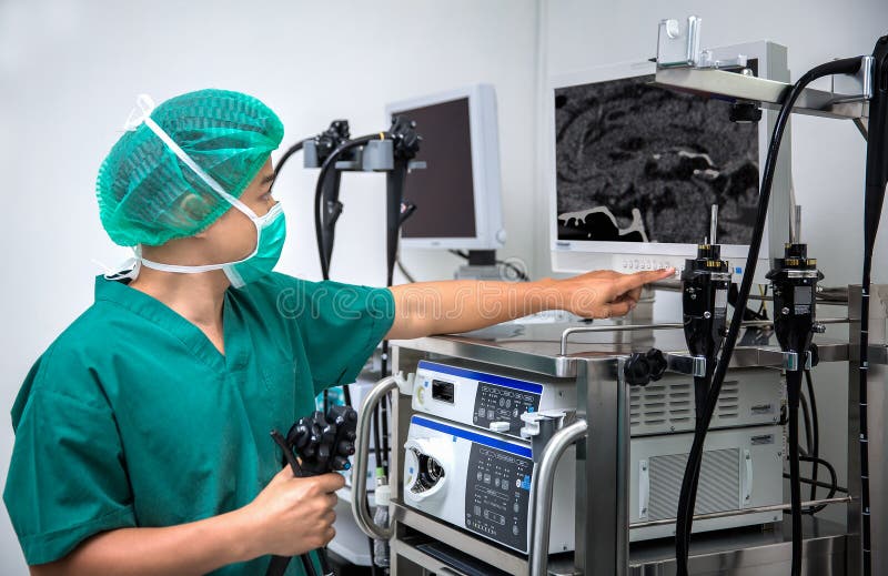 Endoscopist stock photo. Image of health, technology - 60926818