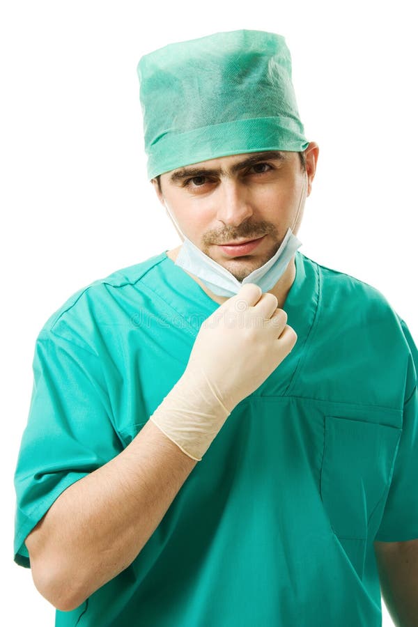 Arab Surgeon Doctor Man Posing Standing with Folded Arms Stock Photo ...