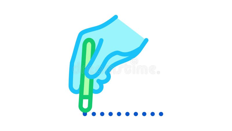 Incision Surgery Line Icon Animation Stock Video - Video of clinic ...