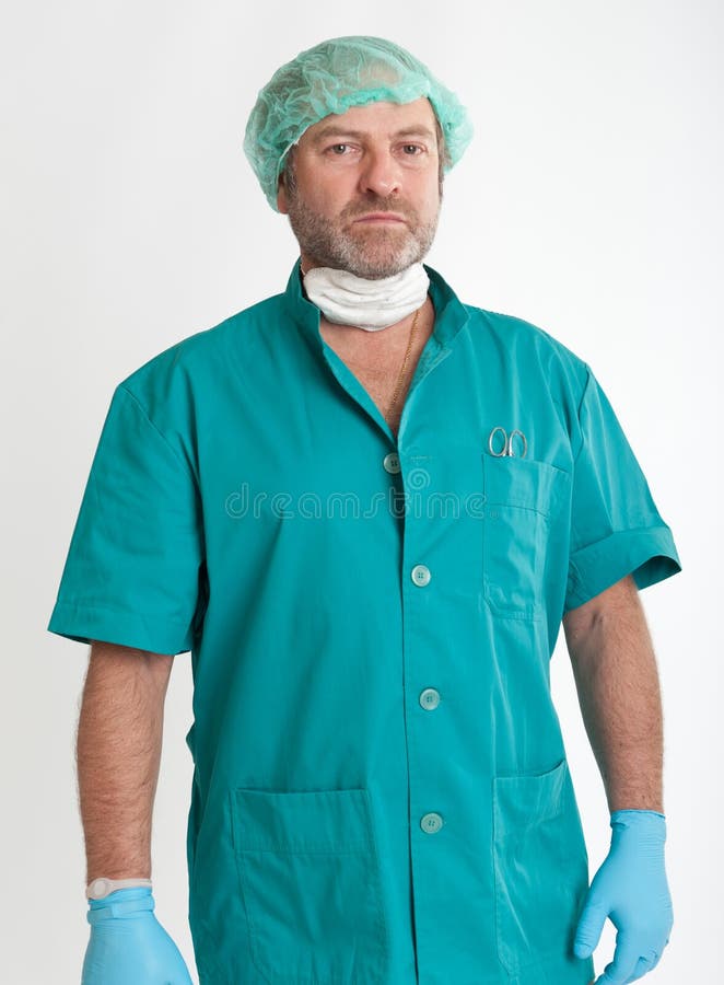 Surgeon in Operating Clothes Stock Photo - Image of occupation ...