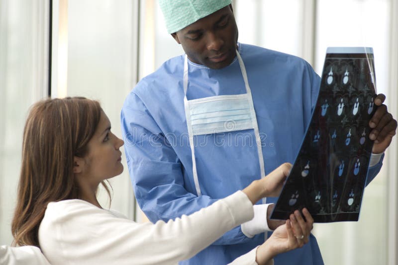 Surgeon and Patient stock photo. Image of occupation - 16748958