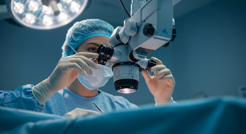 Operating Room Surgeon Microscope Stock Illustrations – 156 Operating ...