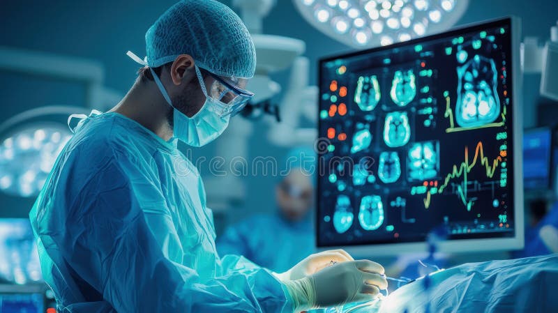 Surgeon Performing Remote Surgery Using Advanced Technology and 5G ...