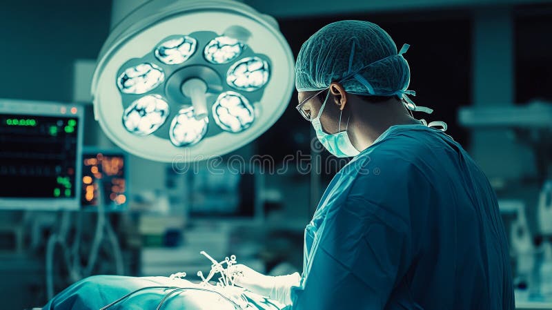 Surgeon Performing Surgery in Hospital Operating Room Stock Photo ...