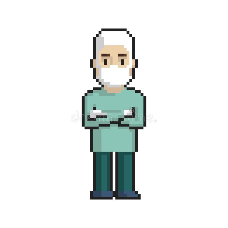 Happy Doctor Pixelated Stock Illustrations – 4 Happy Doctor Pixelated ...