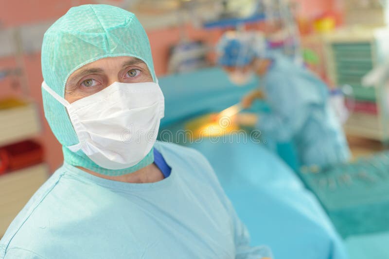 Surgeon Preparing for Surgery Stock Photo - Image of close, medic ...
