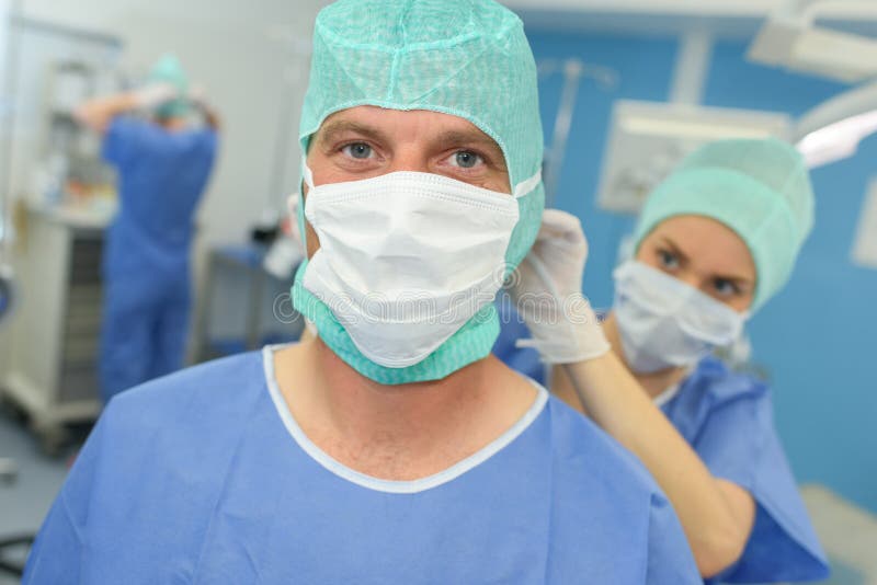 Surgeon Ready for Next Operation Stock Photo - Image of operatingroom ...