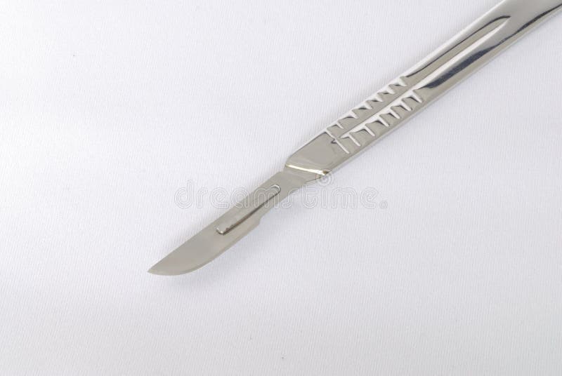Surgeon s Scalpel stock image. Image of cosmetic, physician - 4150239