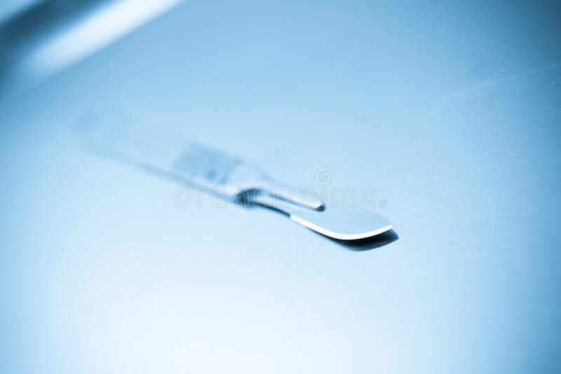 Surgeon s Scalpel stock image. Image of cosmetic, physician - 4150239