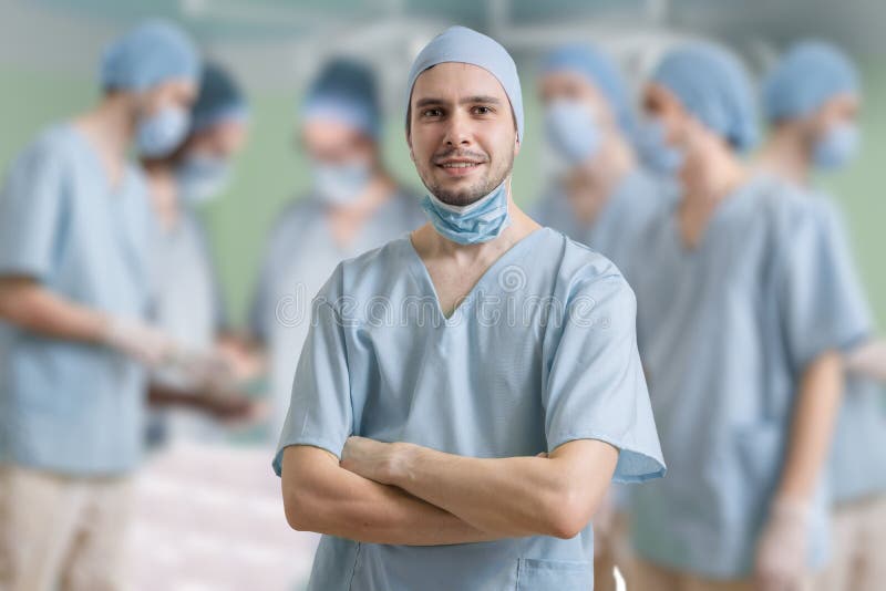 Surgeon is Smiling after Successful Operation of a Patient Stock Image ...