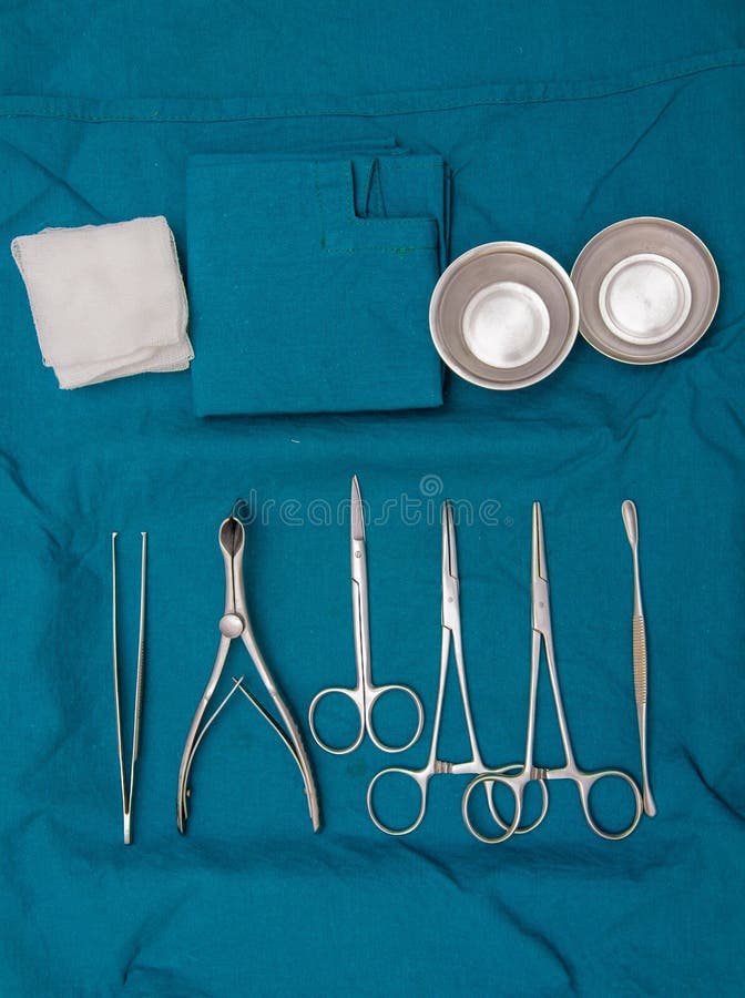 Surgeon and Surgical Instruments in Operation Stock Photo - Image of ...