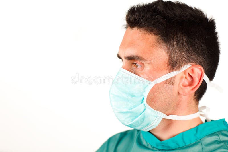 Surgeon Thinking in a Hospital Stock Photo - Image of concept, posing ...