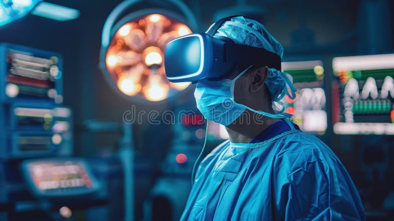 Surgeon Using Virtual Reality Technology in a Modern Operating Room ...