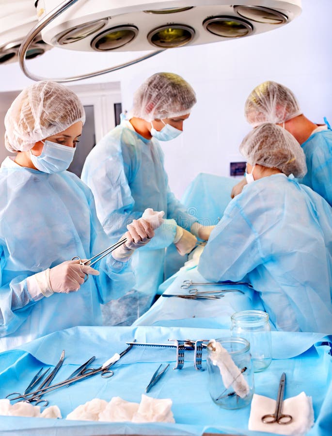Surgeon at Work in Operating Room. Stock Image - Image of clinic ...