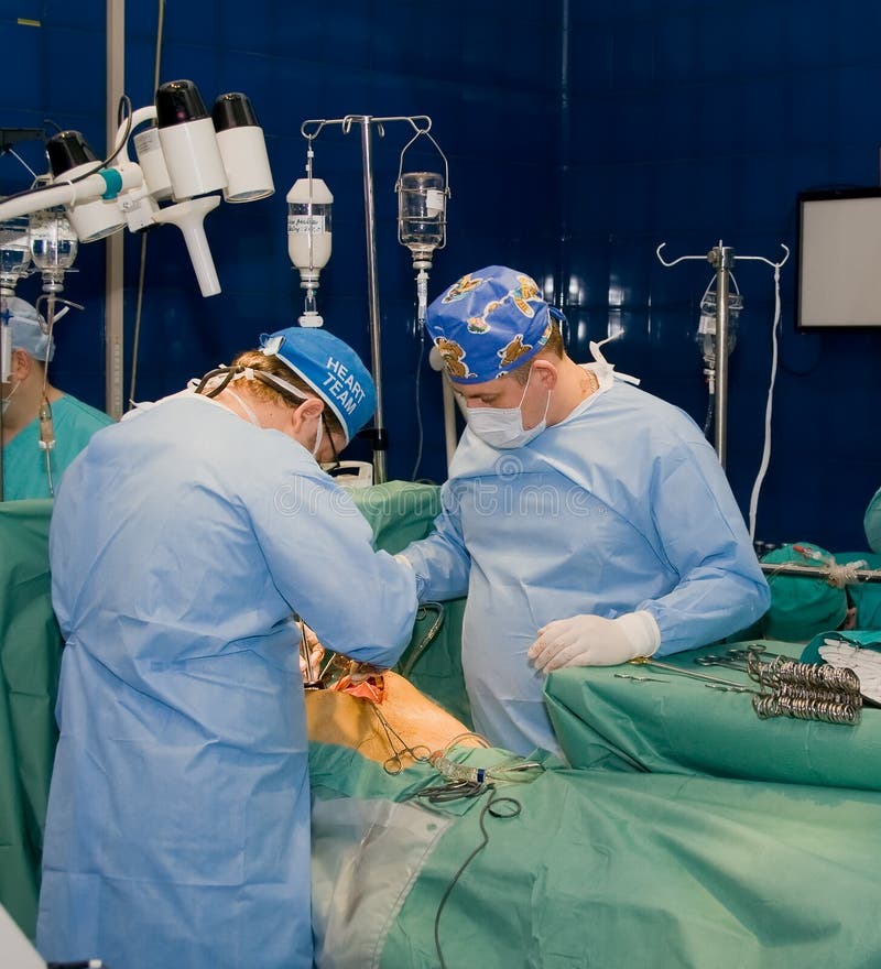 Surgeons begin the work stock image. Image of health, anesthesiologist ...
