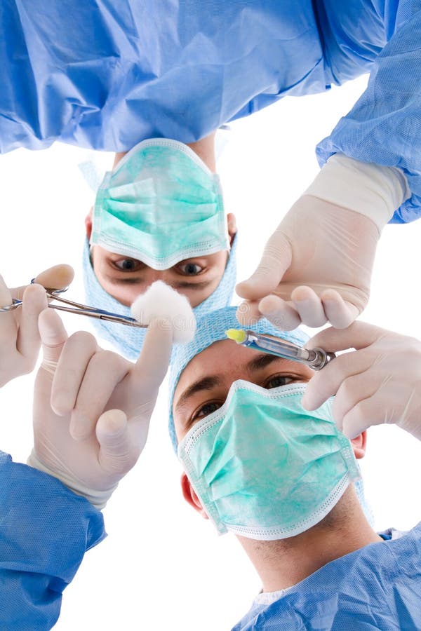 Concentrated Surgeons during a Surgery Stock Photo - Image of breathing ...