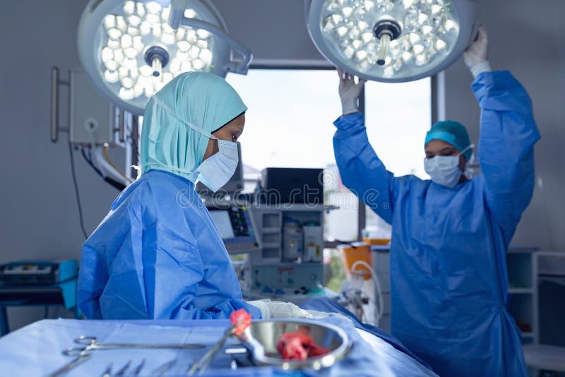 Surgeons Getting Ready for the Operation at Hospital Stock Image ...