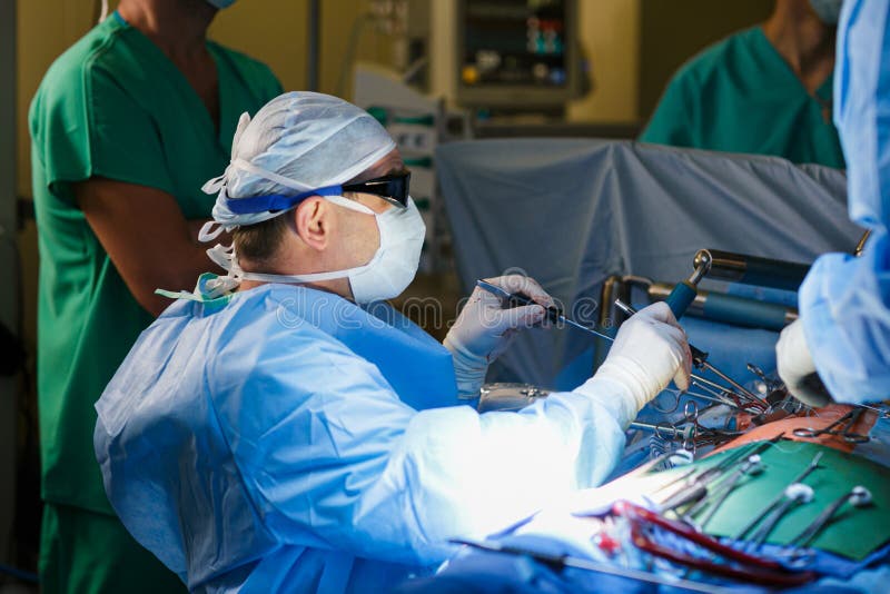 Surgeons in the Operating Room Do Operation Stock Photo - Image of ...