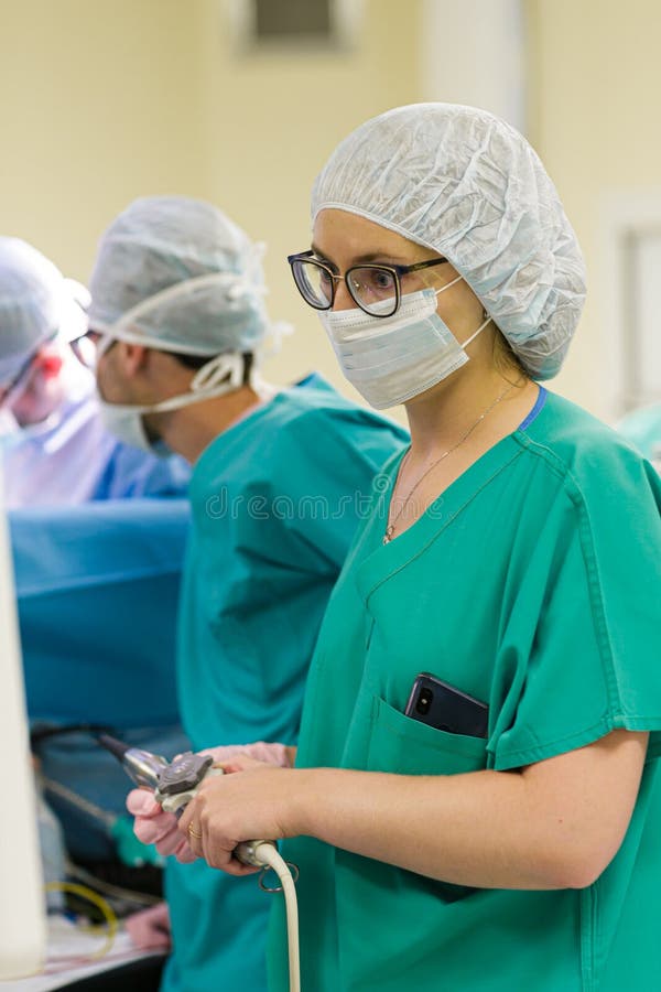 Surgeons in the Operating Room Do Operation Stock Image - Image of ...