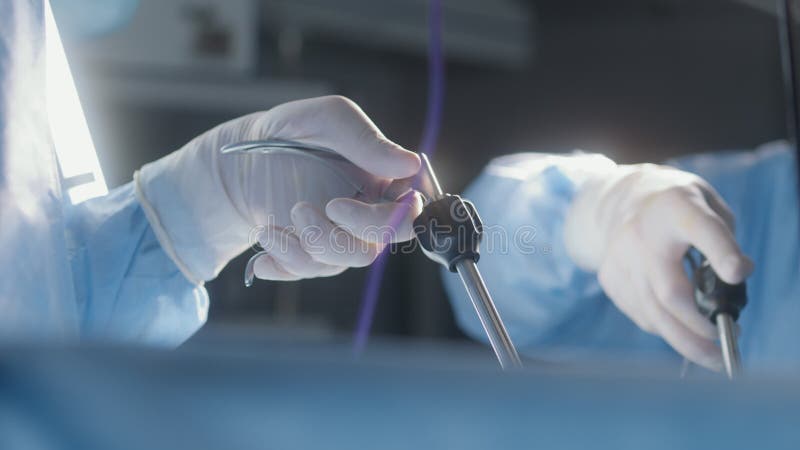 Surgeons Perform Operation Using Surgical Tools Stock Footage - Video ...