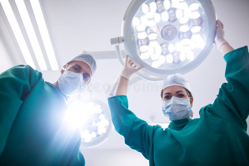 Surgeons Performing Operation in Operation Room Stock Image - Image of ...