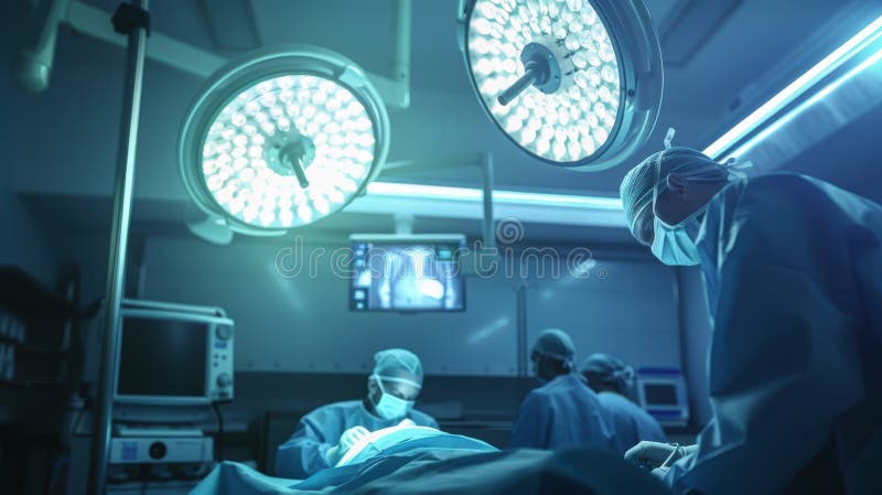 The Operating Room Scene. AI Generated Stock Image - Image of lamp ...