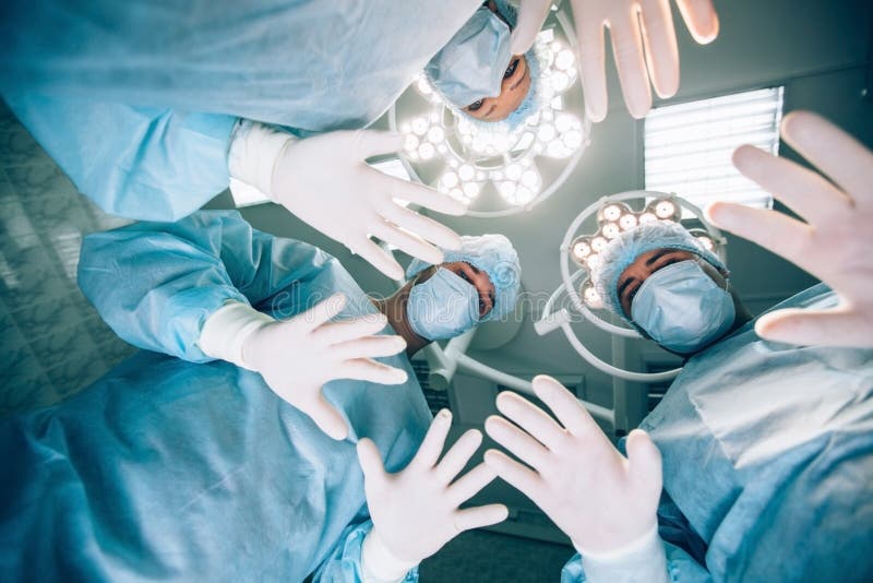 Surgeons Standing Above of the Patient before Stock Photo - Image of ...