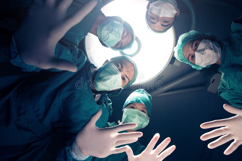 Bottom view of surgeons stock photo. Image of hospital - 17018978