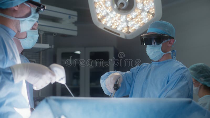 Surgeons Use Laparoscopic Tools during Operation Stock Video - Video of ...