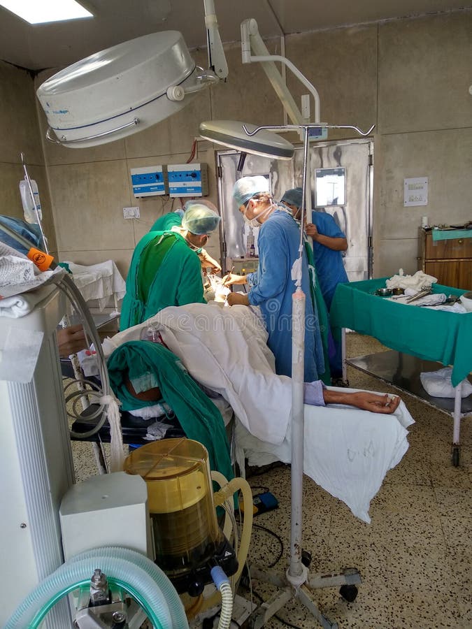 Busy Surgery Room in Hospital Editorial Stock Photo - Image of ...