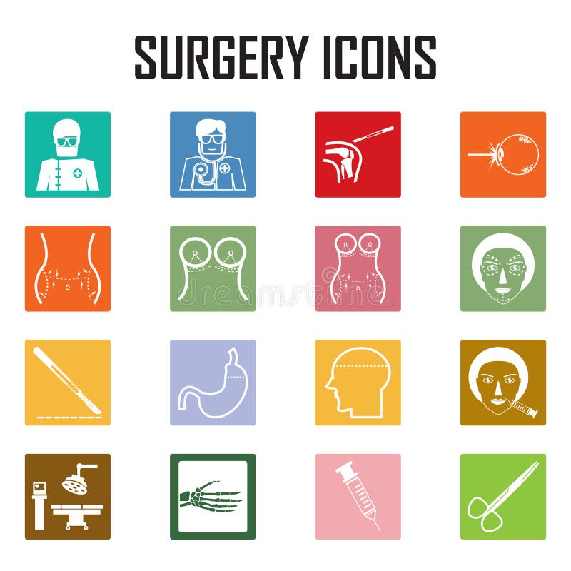 Surgery icons. stock vector. Illustration of eps10n, incision - 70476021