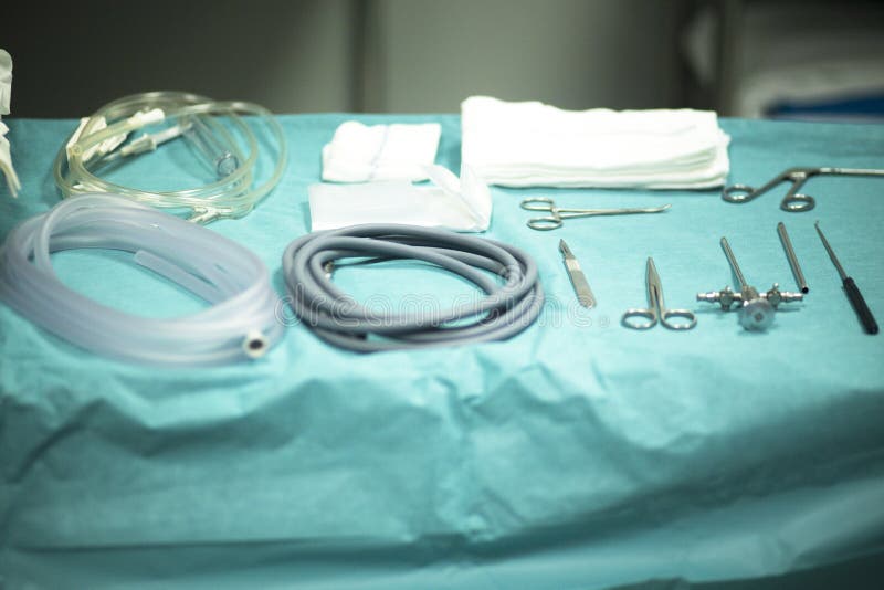 Surgery Instrumentation Table Stock Image - Image of hospital ...