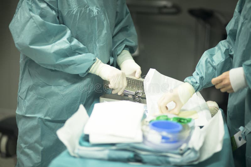 Surgery Instrumentation Table Stock Photo - Image of doctor, surgeon ...